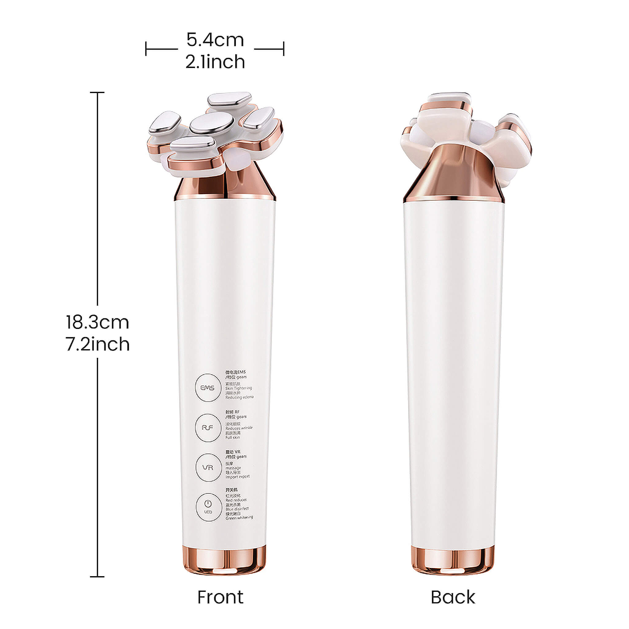 RF Beauty Instrument Home Facial Instruments, EMS Microcurrent Photon ...