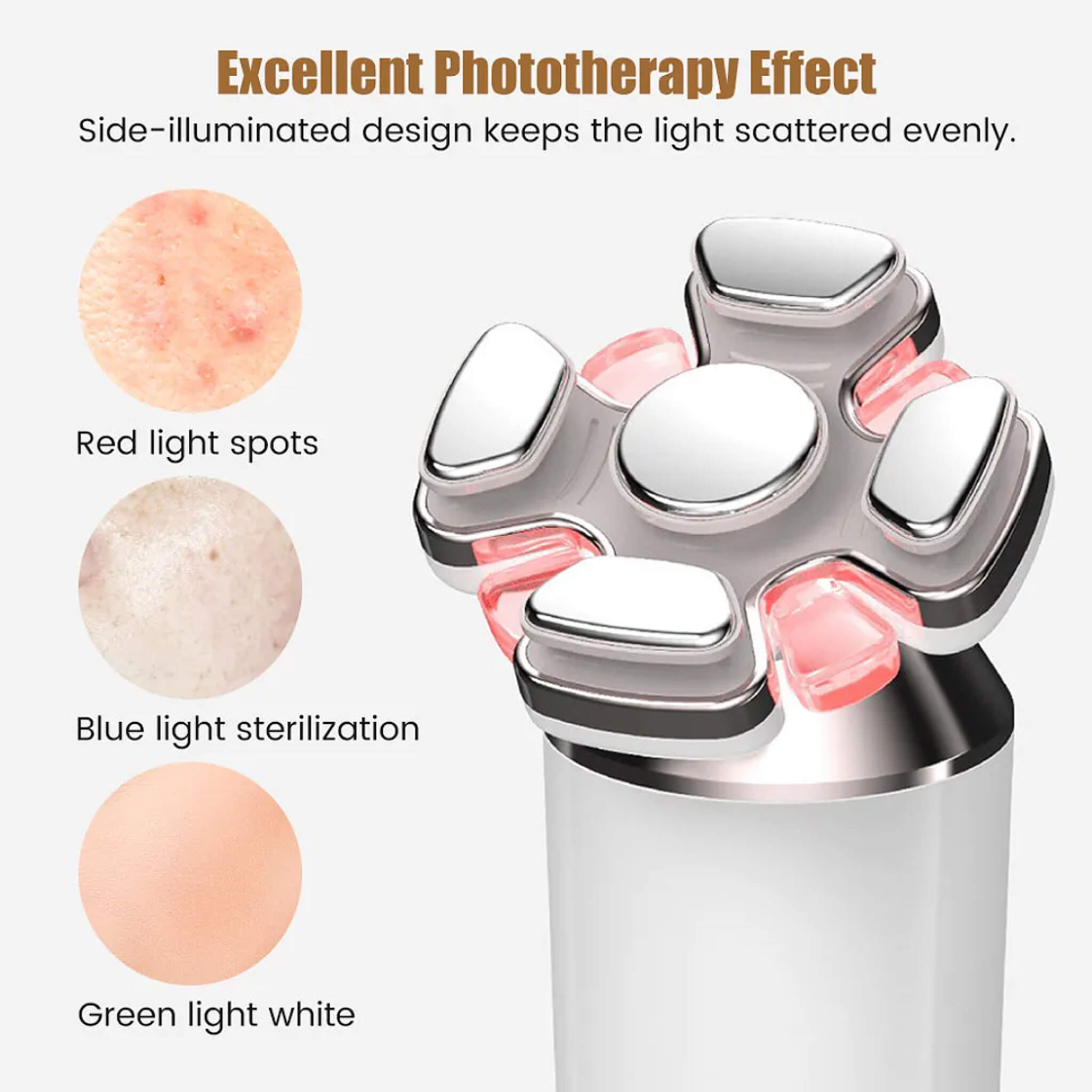 RF Beauty Instrument Home Facial Instruments, EMS Microcurrent Photon ...